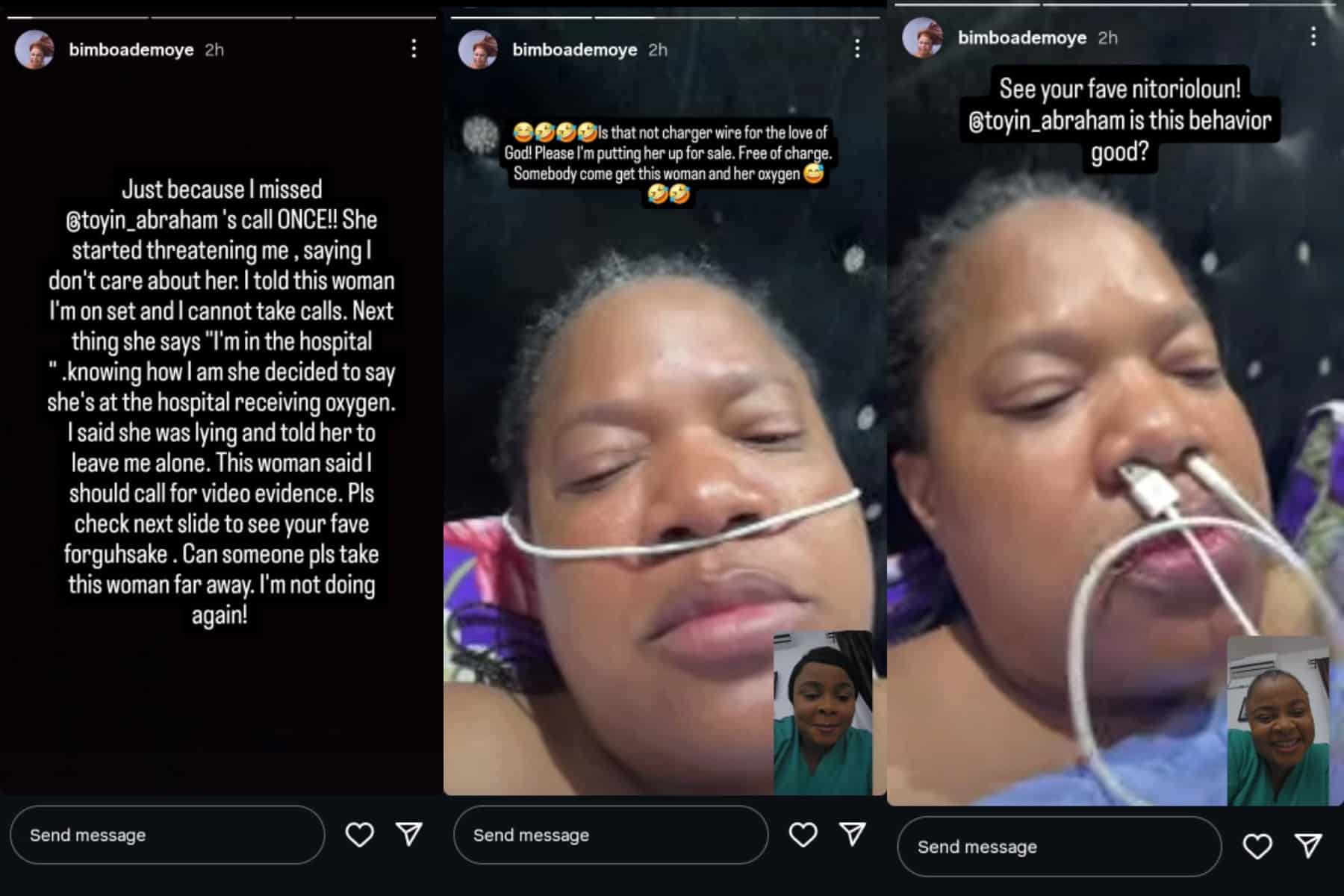 “Next thing she says, ‘I’m in the hospital" - Bimbo Ademoye Playfully ...